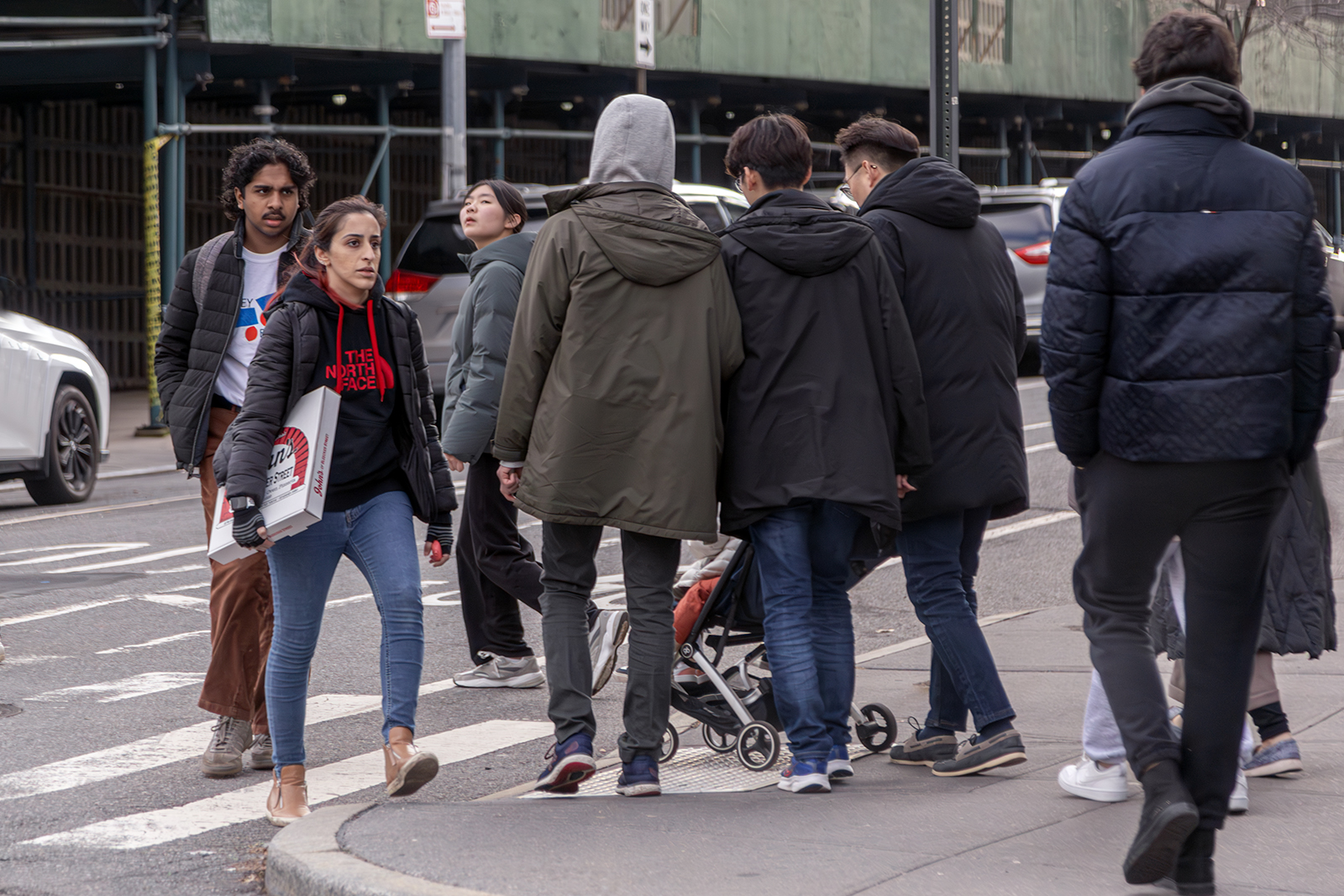 A Crowded Street Corner