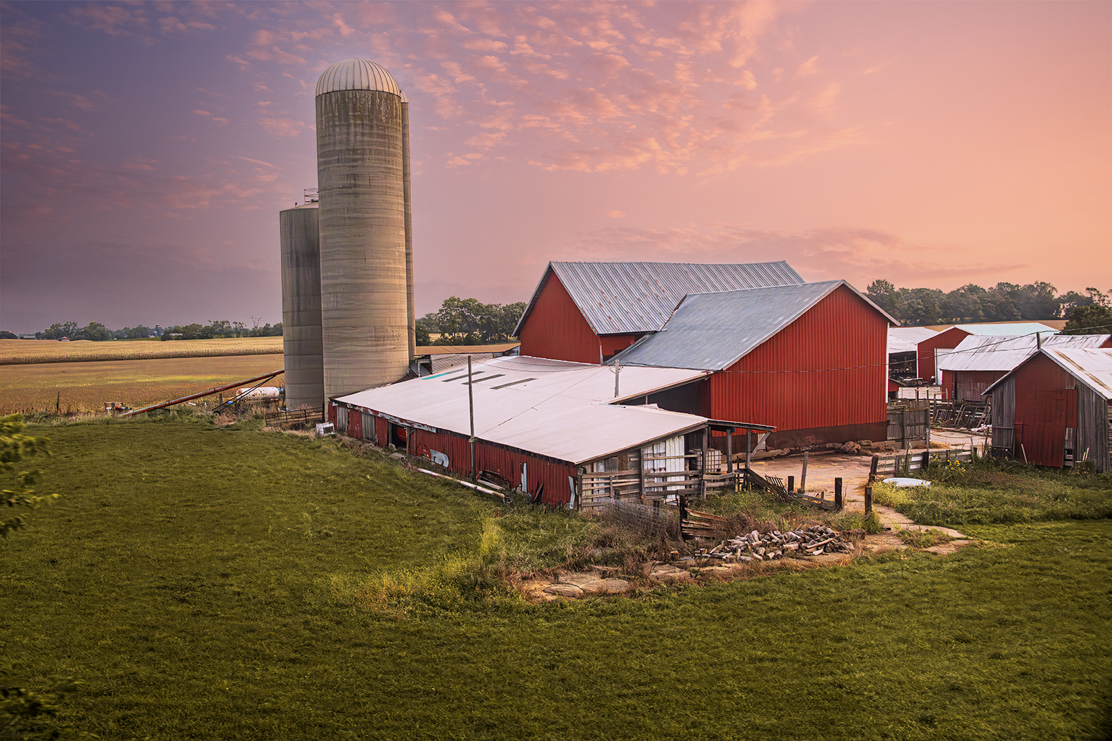 Farm At Dawn